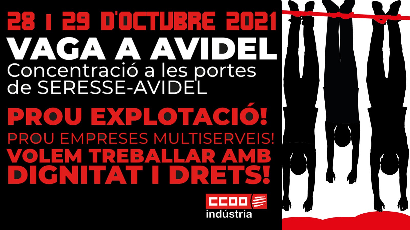 Concentración de los trabajadores y trabajadoras de Avidel frente al ...